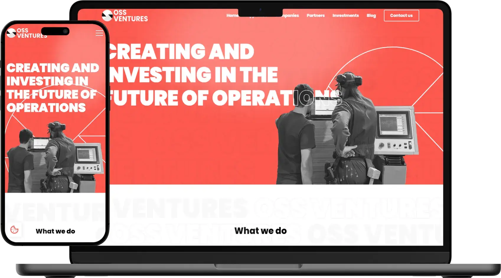 Refonte du site sur Webflow pour OSS Ventures, start-up studio